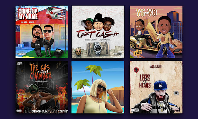 Design cartoon mixtape covers or album cover, ep, single by Dosuisaiah | Fiverr