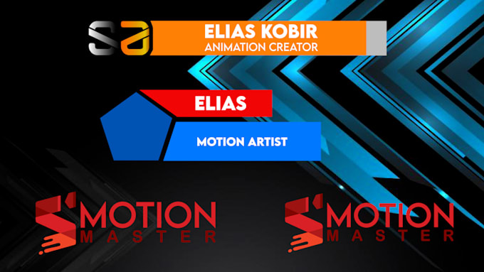 Create lower thirds and youtube intro video logo animation by Elias606 | Fiverr