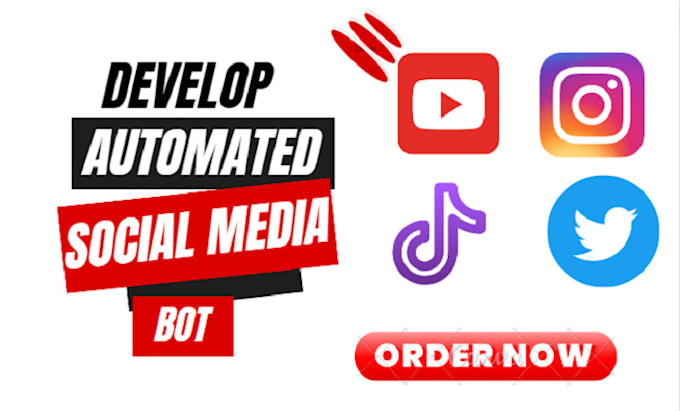 Develop live streming, instagram, tik tok, youtube, telegram social media bot by Davetecher | Fiverr