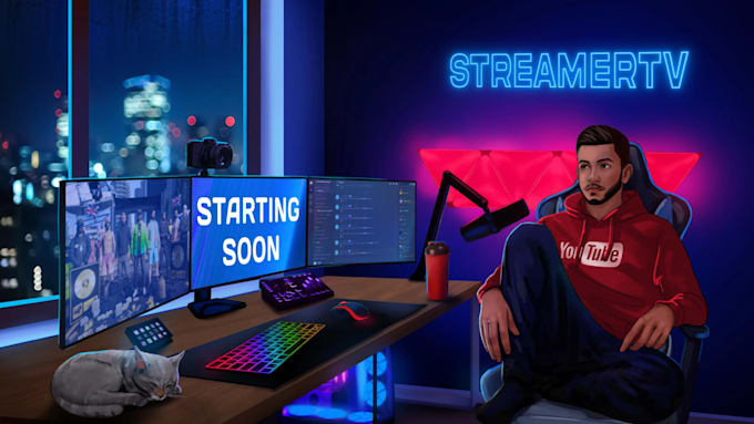 Make animated twitch overlay, twitch alert, animations for stream by ...