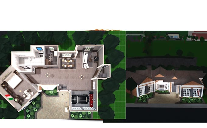 Be building you a bloxburg house with your choice of theme and price by Viggo8 | Fiverr