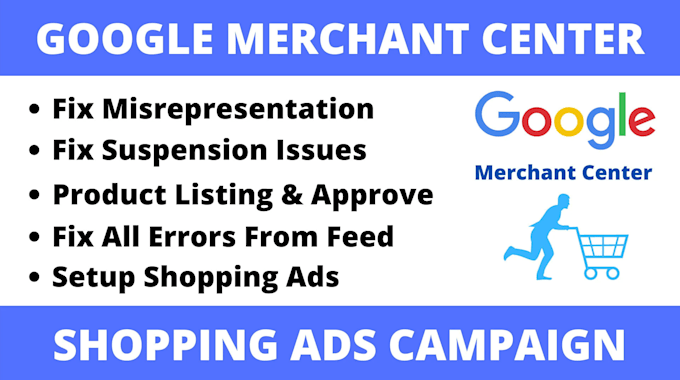 Setup and fix google merchant center misrepresentation and shopping ads ...