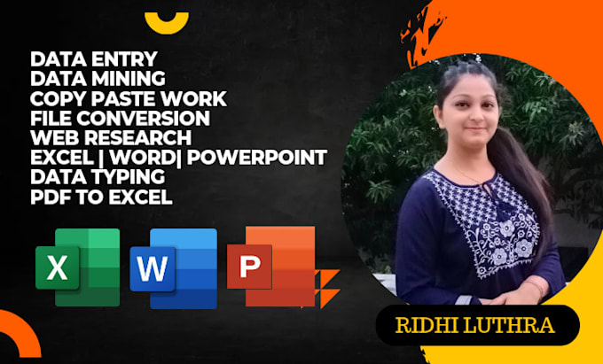 Do ms word, excel, powerpoint by Ridhiluthra | Fiverr