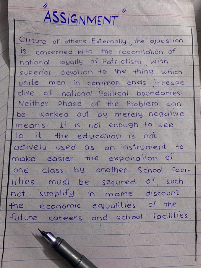 Write english urdu and arbi handwriting assignment by Animator_maryam ...