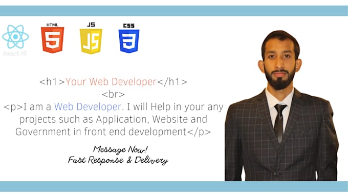 Create custom front end development with html and css by Mobeen962 | Fiverr