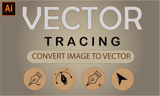 Convert image to vector, logo tracing, sketch illustration and vector ...
