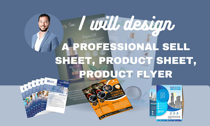 Design sell sheet sale sheet one pager product sheet and product flyer ...
