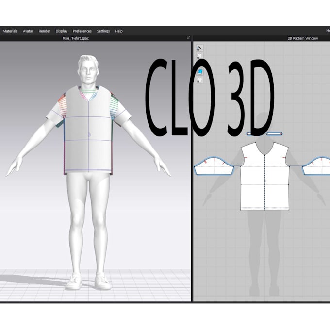 Create 3d fashion garments in col 3d 2d pattern by Muhaiminul3 | Fiverr