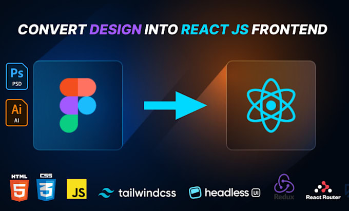 Do Figma Or Psd To React Js Frontend Using Tailwind Css By Asimsheikh786 Fiverr