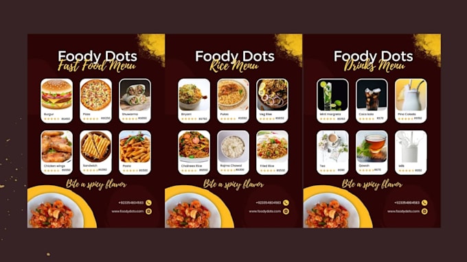 Design restaurant menu and rate list by Bilal4583 | Fiverr