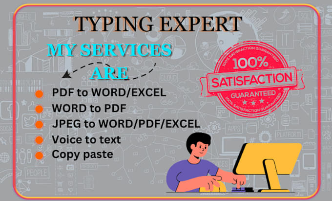Do any typing tasks and data entry by Saaji1996 | Fiverr