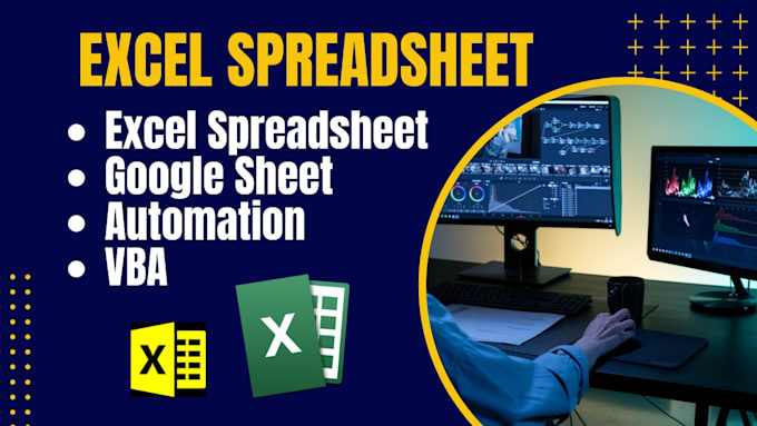 Create google spreadsheet, excel spreadsheet, excel work and formulas ...