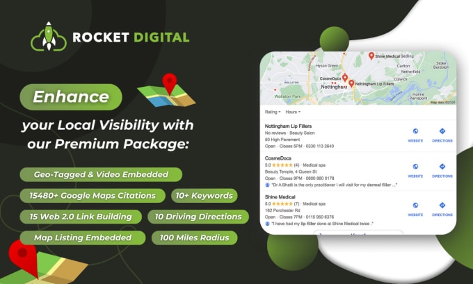 Do 15480 google maps citations to boost map pack ranking by Rocketdigitalmk | Fiverr
