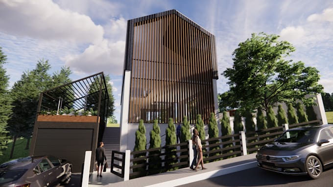 Create a realistic exterior high quality 3d rendering by Dulan_studio ...