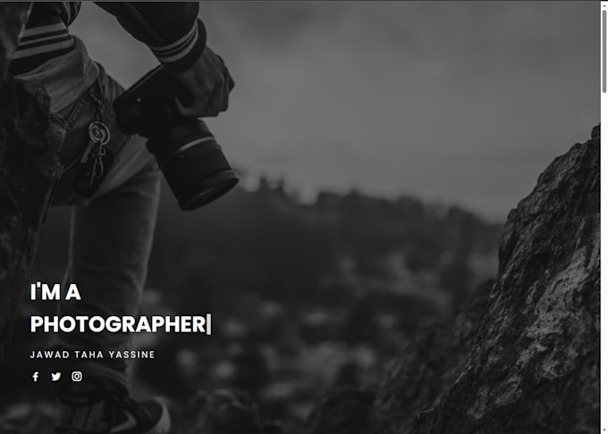 Create a personal classic portfolio for you by Yassine_semlali | Fiverr