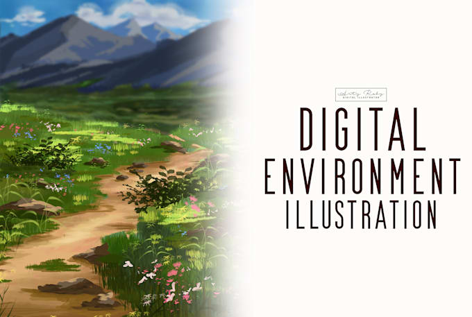 Draw an environment, background or landscape for you by Rebylove | Fiverr