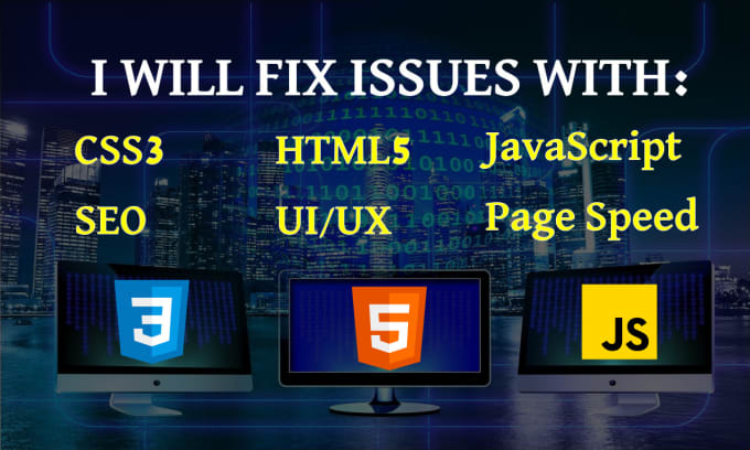 Fix your html, css, or javascript bugs by Jimkernicky | Fiverr Fix your html, css, or javascript bugs by Jimkernicky | Fiverr