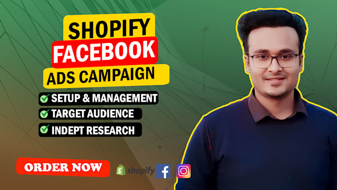 Manage shopify facebook ads, fb ads campaign and instagram ads by Mymasum | Fiverr
