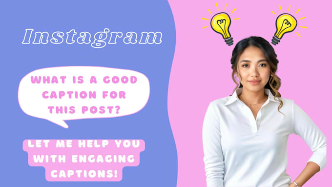 Write an engaging instagram caption for you by Apriljenica | Fiverr