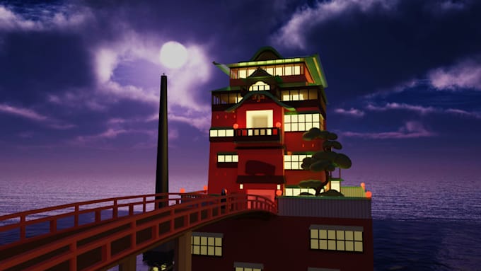 3d model or animate any building, environment or character by Zoob ...