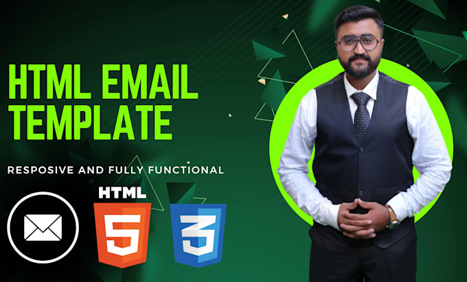 Create Html Email Template Using Html And Css By Zainakbar Fiverr