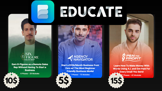 Give you educate course from iman gadzhi plus updates by Andrewlep | Fiverr