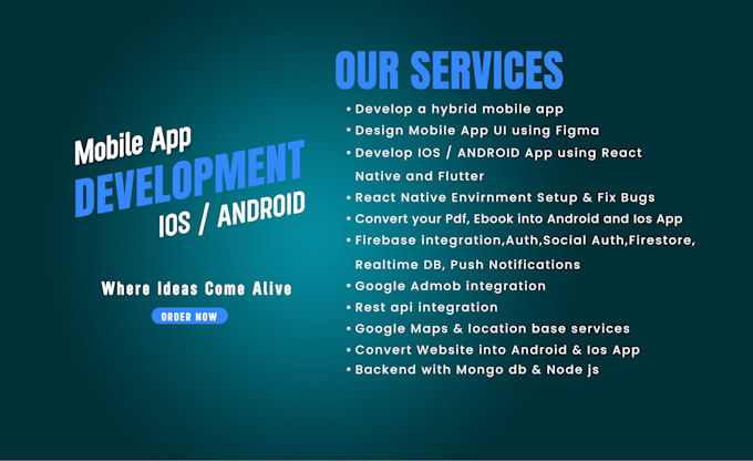 Integrate firebase into your react native and flutter app by Dev_az ...
