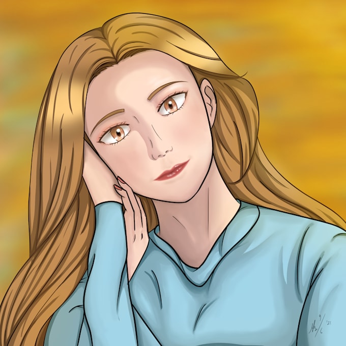 Create a portrait illustration from your photo with my style by ...