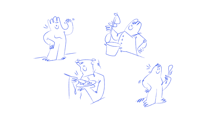 Create a quirky hand drawn line art drawing illustration by Roxycreator ...