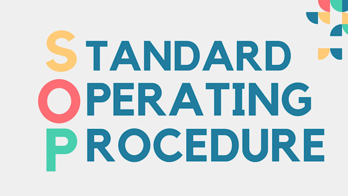 Draft sops, operating procedure, policy, process workflow by Zeeszafar ...
