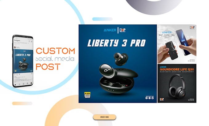 Be your social media content creator, post design and social media ...