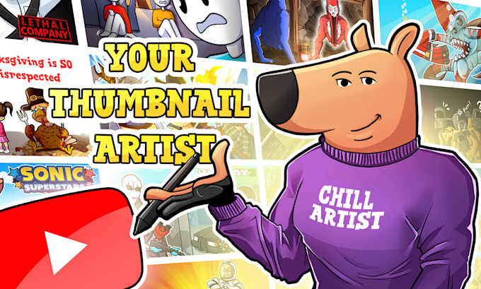 Draw cartoon youtube thumbnails by Zelie_marceline | Fiverr