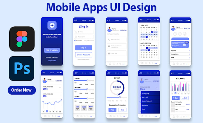 Do professional mobile ui design by Shehlamsiddiq | Fiverr