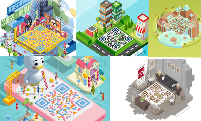 Create amazing dynamic 3d qr code design by John_kzo | Fiverr