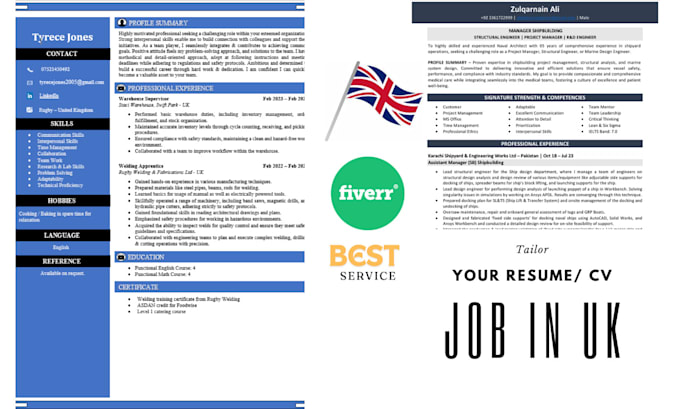 Write winning uk resume for your job and immigration by Wali_khokhar ...