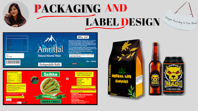 Create professional product label design with print file by Bhumi ...