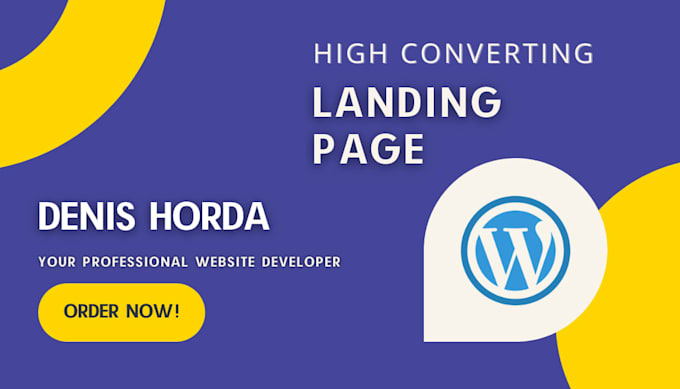 Create modern wordpress landing page design by Denisgorda | Fiverr