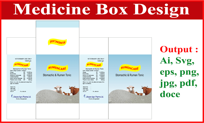 Vector tracing, medicine box design, product simple by Rafiqdigital48 ...