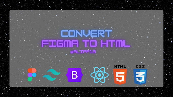 Convert figma illustrator photoshop to tailwind bootstrap by Alipp13 ...