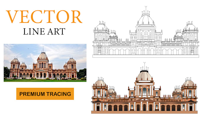 Draw a detailed vector line art of an image, or product by Hananrahim ...