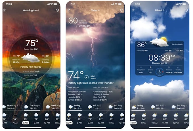 Develop weather app, weather forecast app apis, temperature app ...