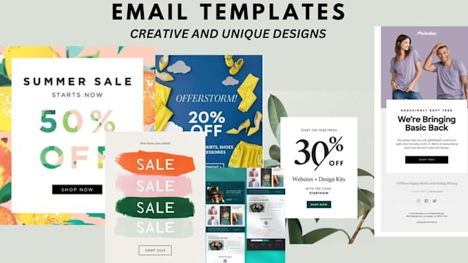 Design creative and effective email and newsletter template by ...