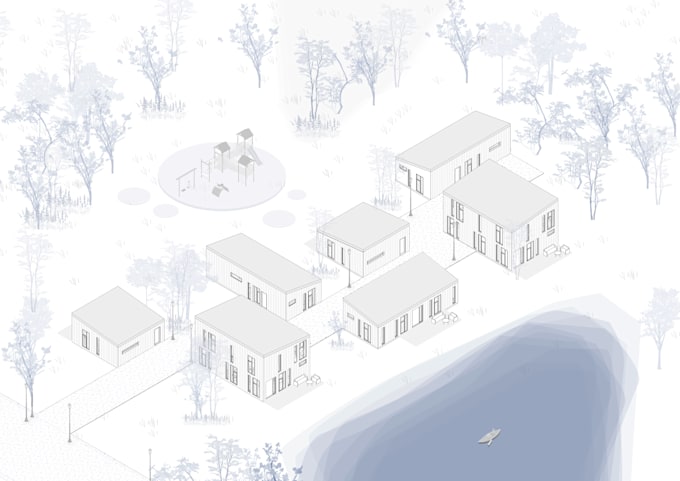 Create 3d model and axonometric drawings illustration by Arq_al | Fiverr