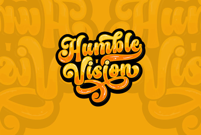 Design custom lettering typography t shirt, text or font logo by ...