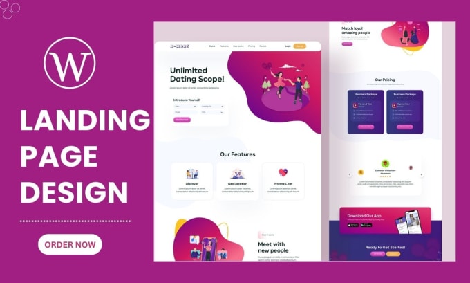 Design a responsive landing page or wordpress landing using elementor pro by Farhanasami | Fiverr
