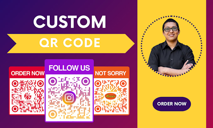 Create a custom qr code with professional frame by Usa_adrian | Fiverr