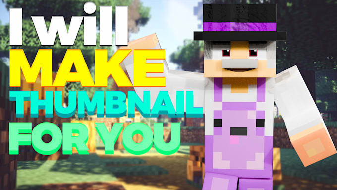 Make a best minecraft thumbnail in only 2 hours by Oscar_finn | Fiverr