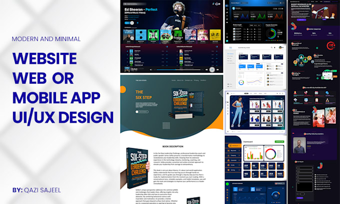 Do ui ux design wordpress and mobile app ui ux design by Qazisajeel | Fiverr