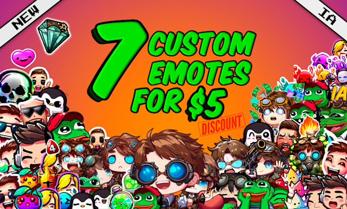 Create custom emotes fast by Steambeeper | Fiverr