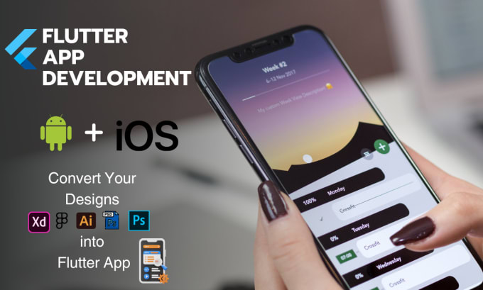 Make modern flutter app for you by Miraunraza | Fiverr